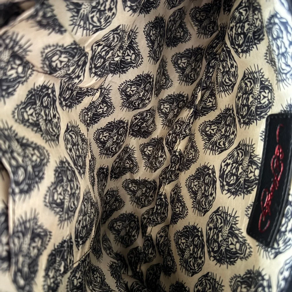 Ed Hardy | Bags | New Without Tag Ed Hardy Black Floral Skull Heart ...